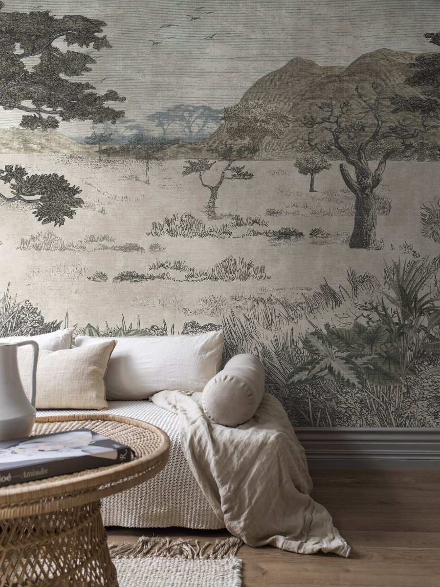 Large-format wallpaper with savannah - Tapety safari - Walls - Shop on ...