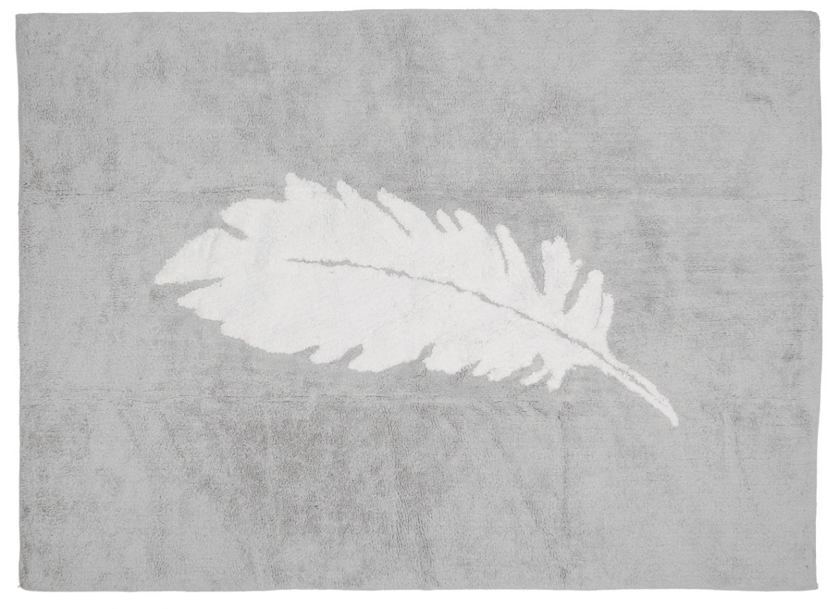 Grey carpet with white feather - Rugs - Rugs - Shop on-line - Caramella