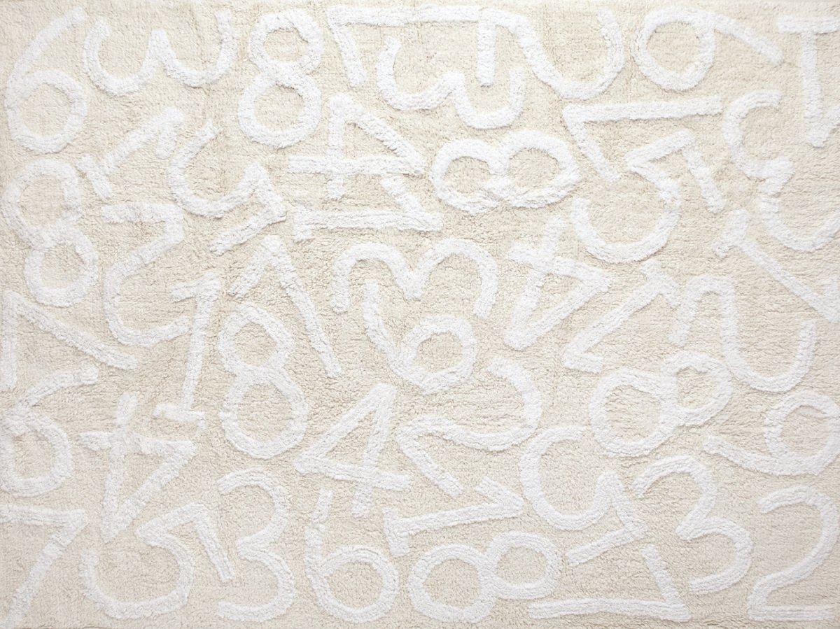 Beige rug with numbers - Rugs - Rugs - Shop on-line - Caramella